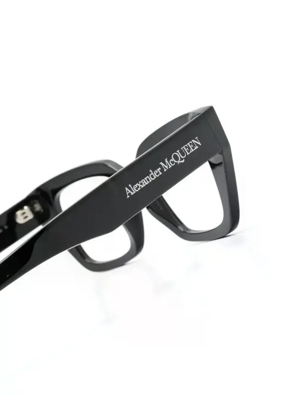 Alexander McQueen Square-frame Glasses - Black