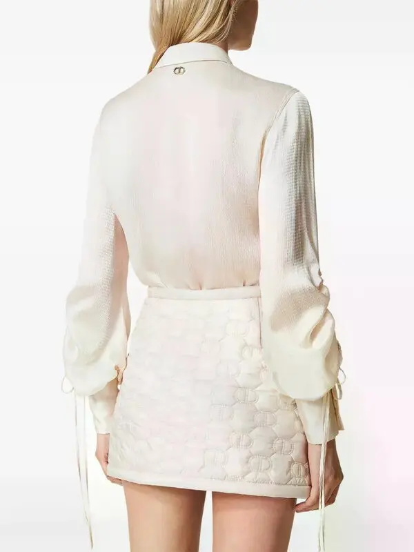 TWINSET Quilted Oval T Miniskirt