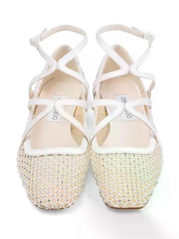 JIMMY CHOO Astoria Ballet Flats - Neutrals