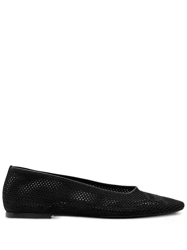Burberry Mesh Ballerina Shoes - Black