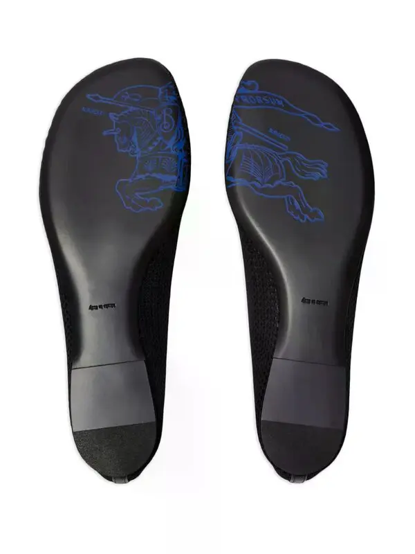 Burberry Mesh Ballerina Shoes - Black
