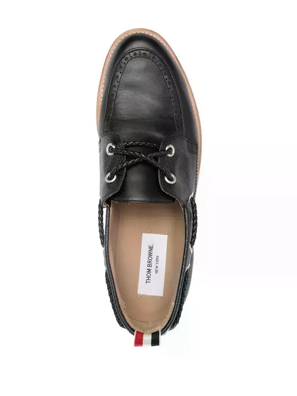 Thom Browne Grosgrain-loop Trim Lace-up Shoes
