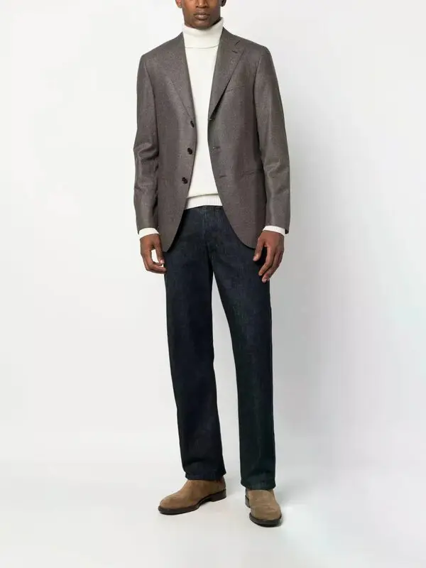 Caruso Single-breasted Wool Blazer