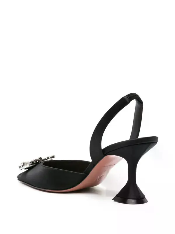 Amina Muaddi Begum 70mm Satin Slingback Pumps