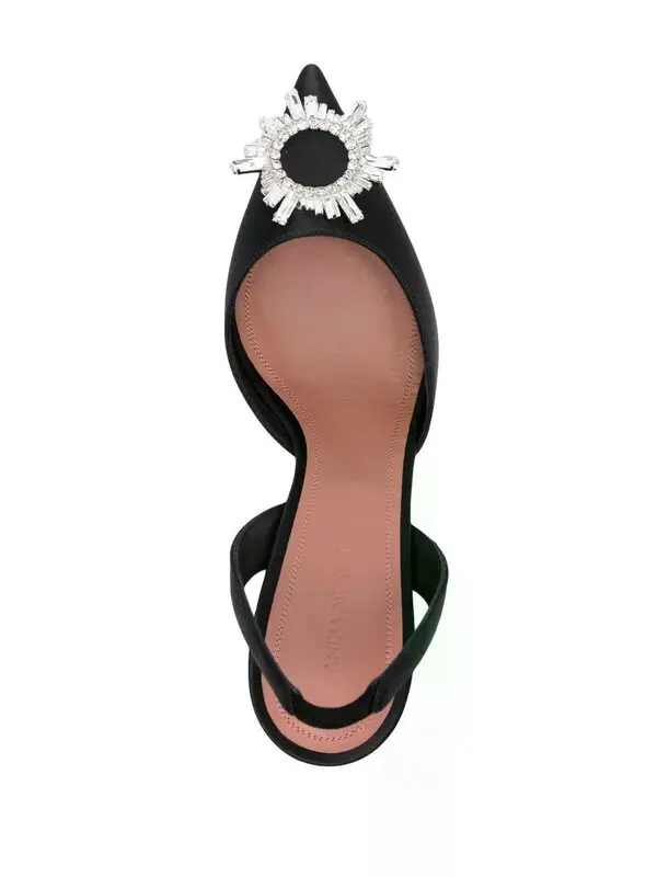 Amina Muaddi Begum 70mm Satin Slingback Pumps