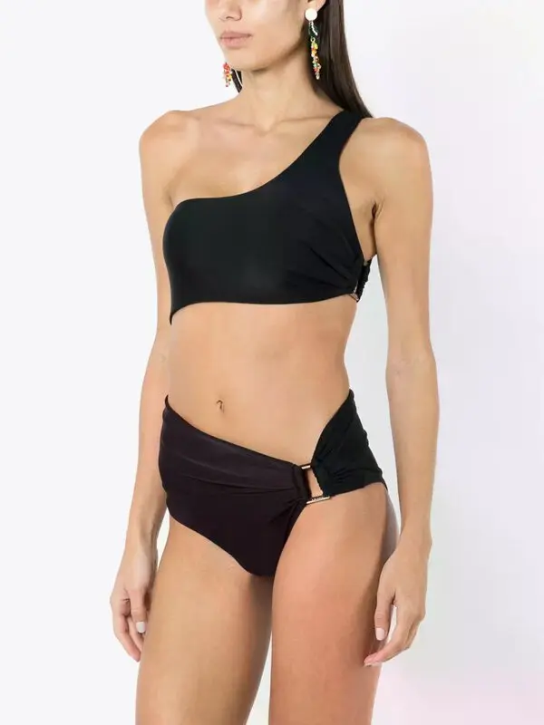 AMIR SLAMA Gathered-buckle Two-piece Bikini Set