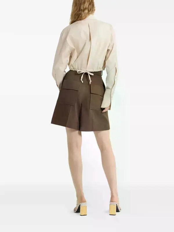 PATOU Cropped Safari Poplin Shirt