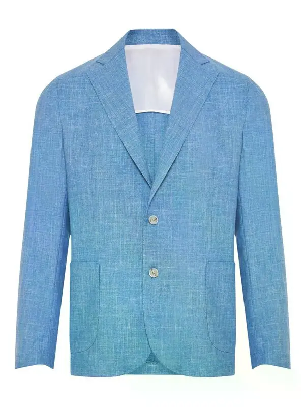 BARBA NAPOLI Single-breasted Blazer - Blue