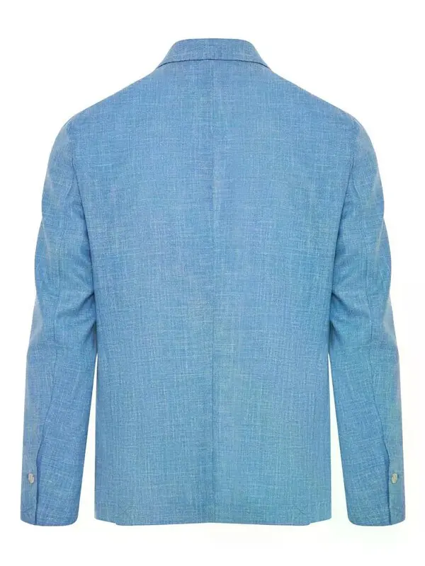 BARBA NAPOLI Single-breasted Blazer - Blue