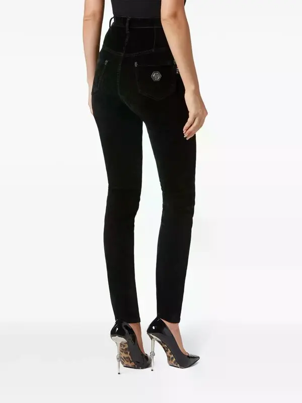 Philipp Plein Logo Appliqué Skinny Jeans