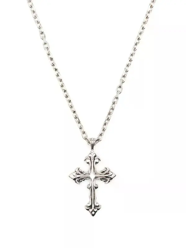 Emanuele Bicocchi Cross Pendant Necklace - Silver