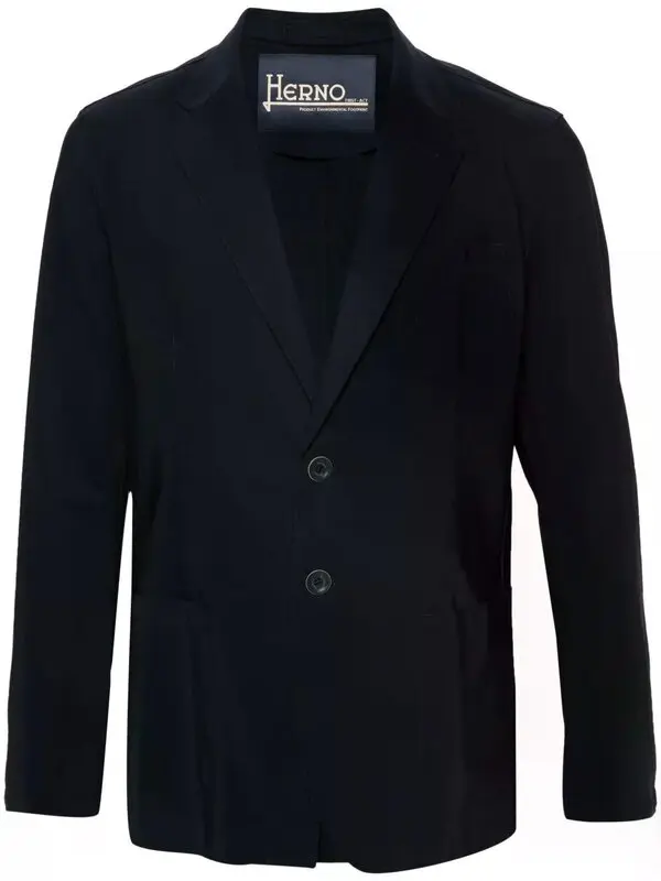 Herno Single-breasted Blazer - Blue