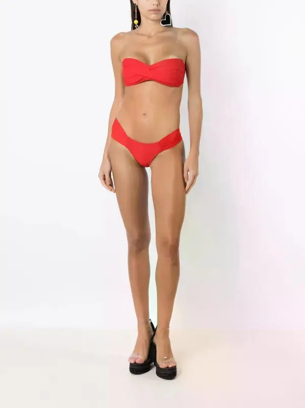 AMIR SLAMA Gathered Low-waisted Bikini Bottoms