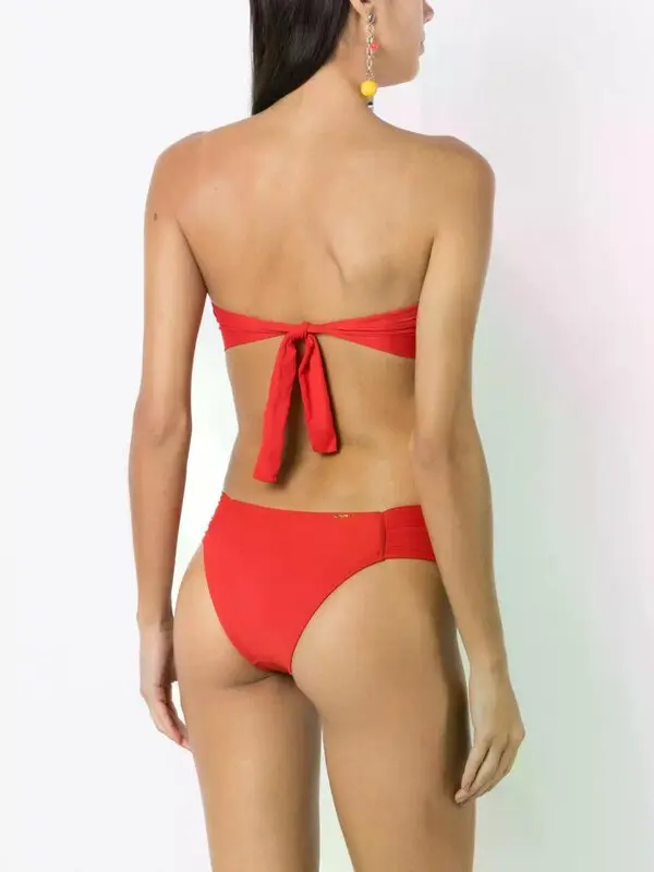 AMIR SLAMA Gathered Low-waisted Bikini Bottoms