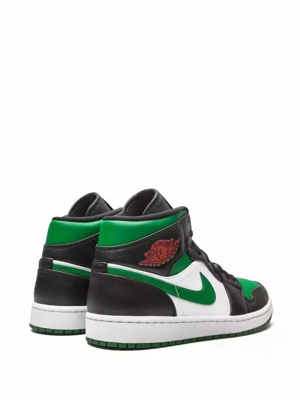 JORDAN Air 1 Mid Green Toe Sneakers