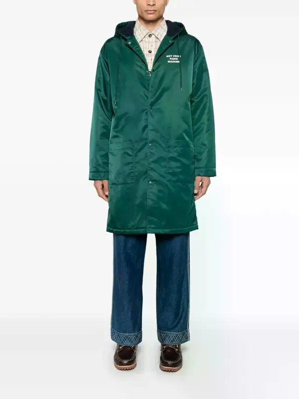 Drole De Monsieur La Parka Slogan Coat