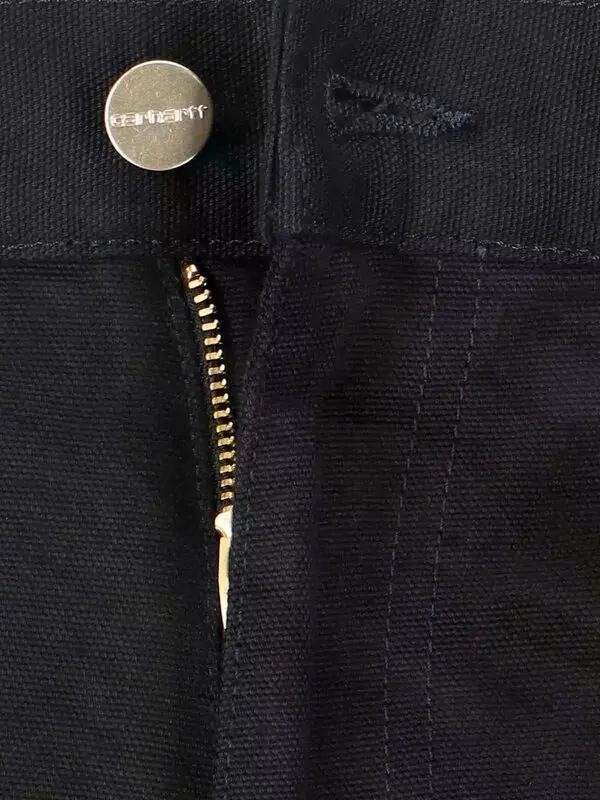 Carhartt Work In Progress Panelled Straight Leg Jeans - Black