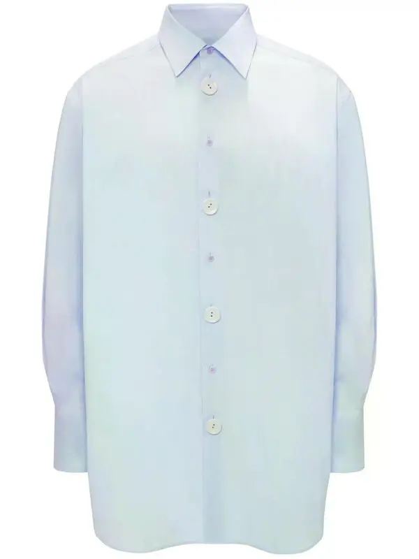 JW Anderson Anchor-embroidered Cotton Shirt