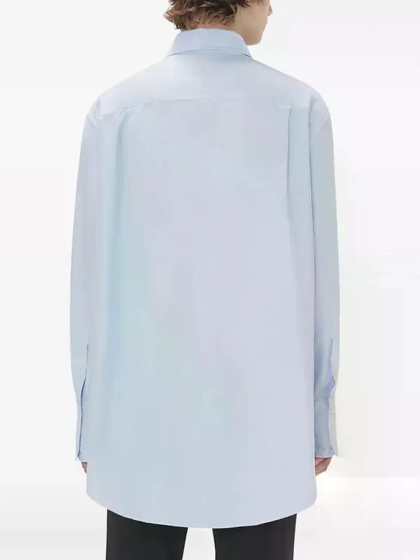 JW Anderson Anchor-embroidered Cotton Shirt