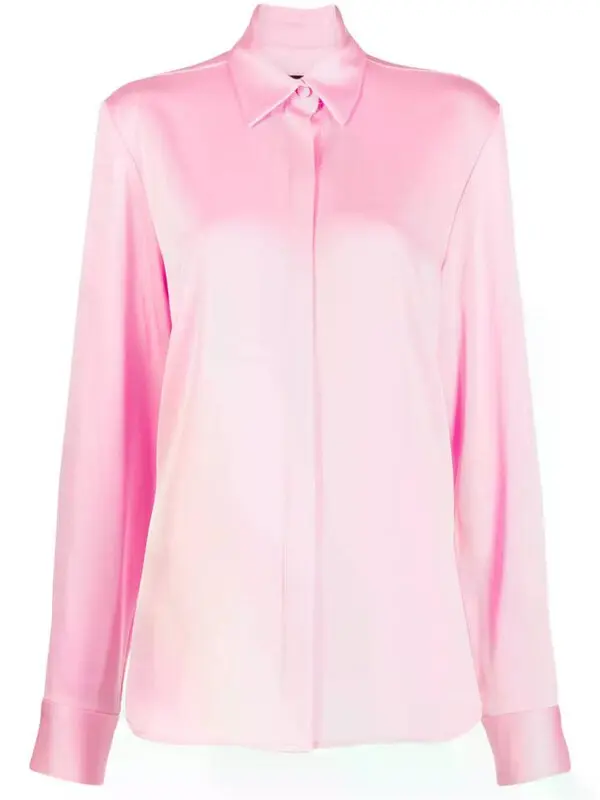 Alex Perry Satin Button-down Shirt