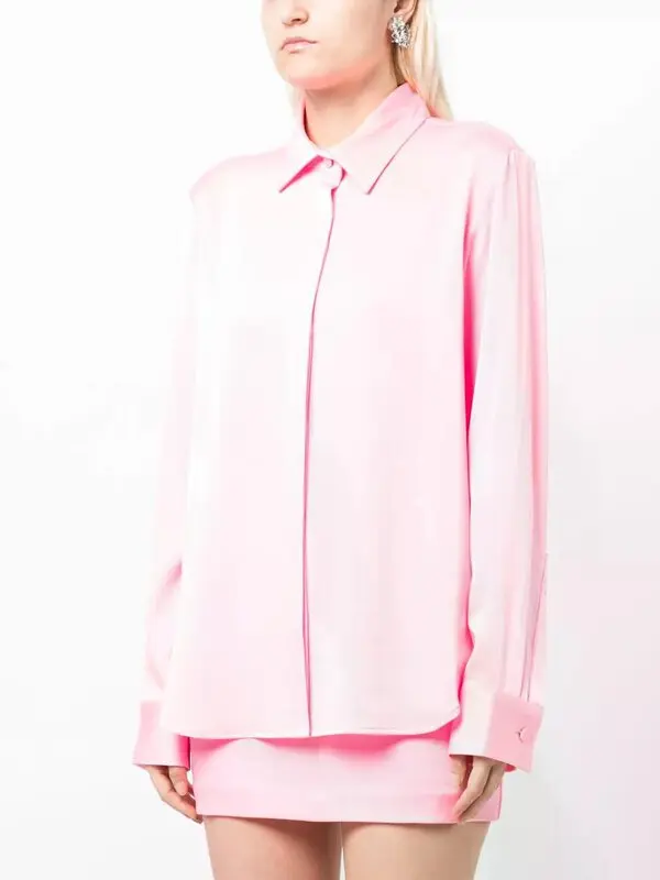Alex Perry Satin Button-down Shirt