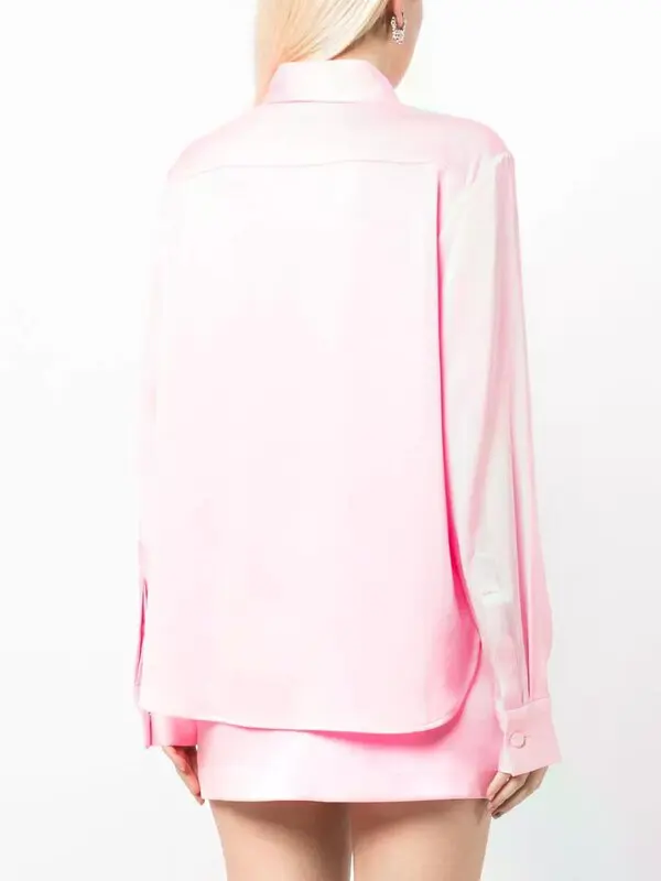 Alex Perry Satin Button-down Shirt