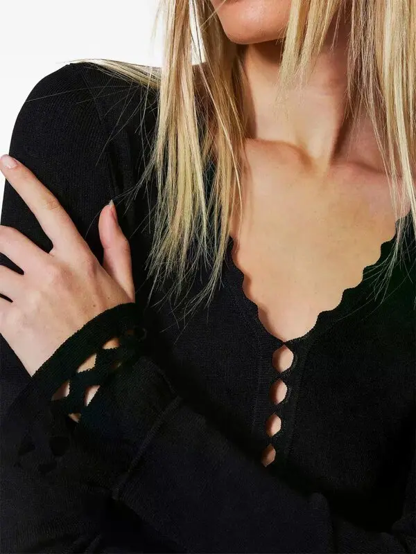 TWINSET Geometric-pattern Knitted Bodysuit