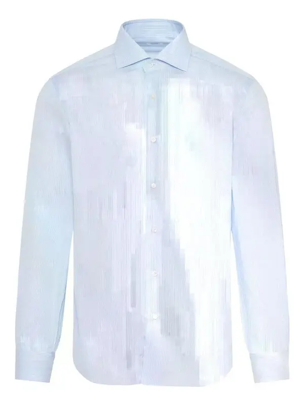 BARBA NAPOLI Micro-stripe Shirt