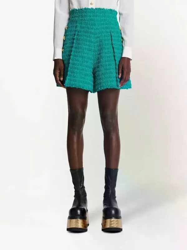 Balmain Tweed Tailored Shorts