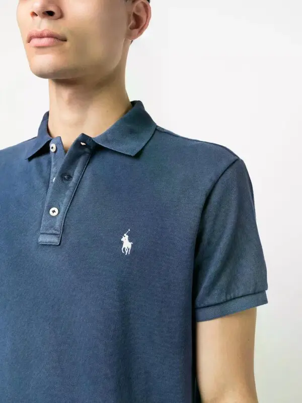 Polo Ralph Lauren Embroidered Logo Polo Shirt - Blue