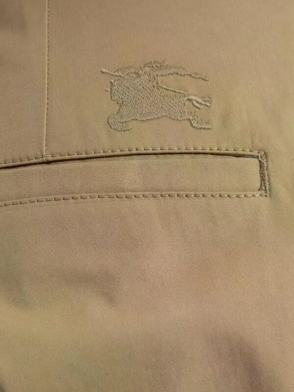 Burberry Cotton Trousers - Neutrals