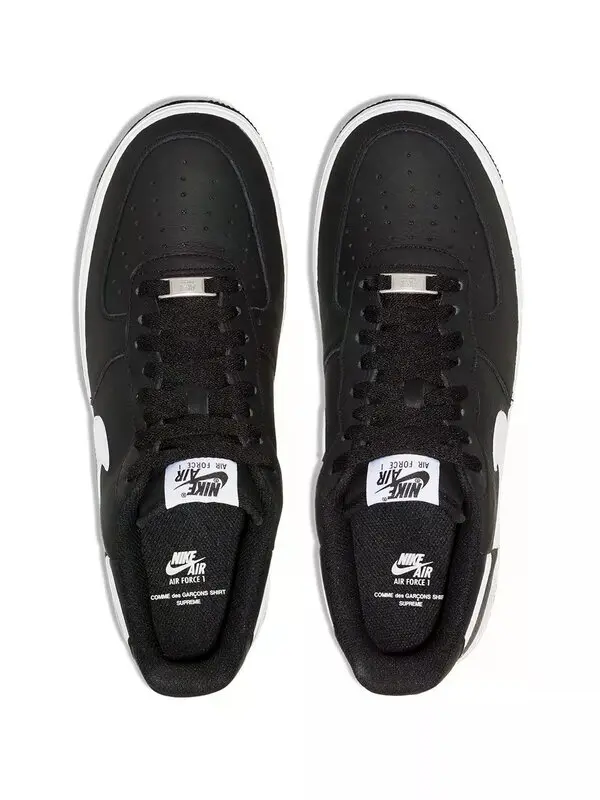Nike X Supreme X Comme Des Garçons Air Force 1 Low Sneakers - Black