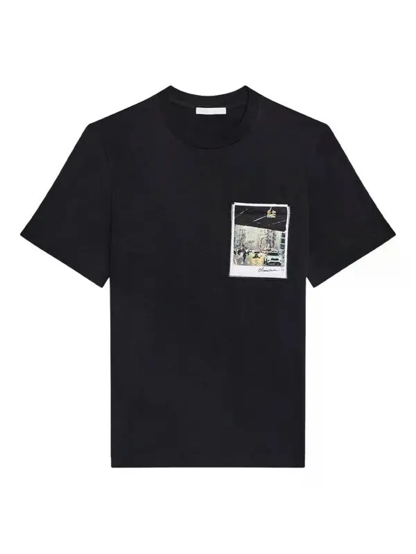 Helmut Lang New York Overpass Postcard T-shirt - Black