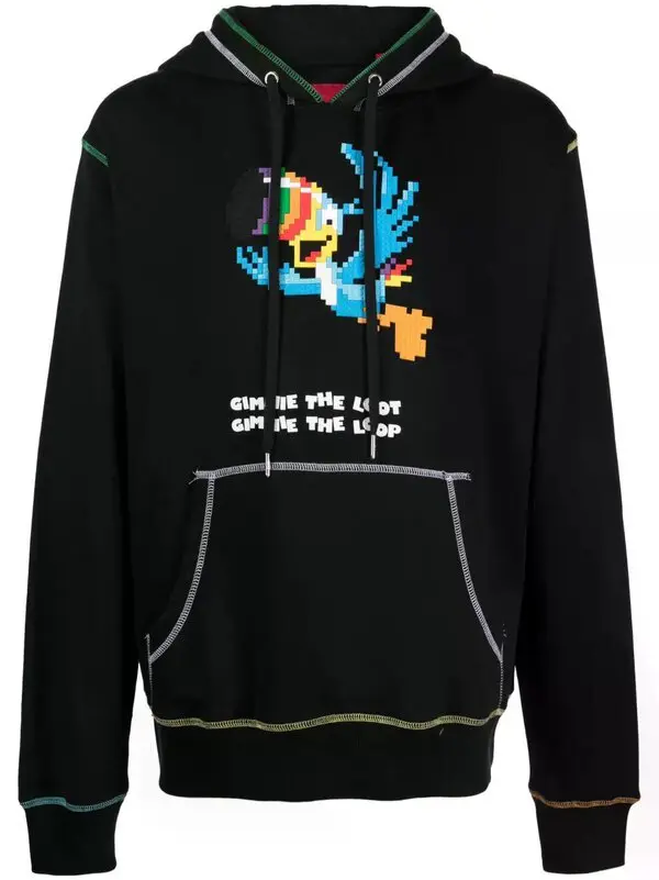 MOSTLY HEARD RARELY SEEN 8-BIT Graphic-print Cotton Hoodie