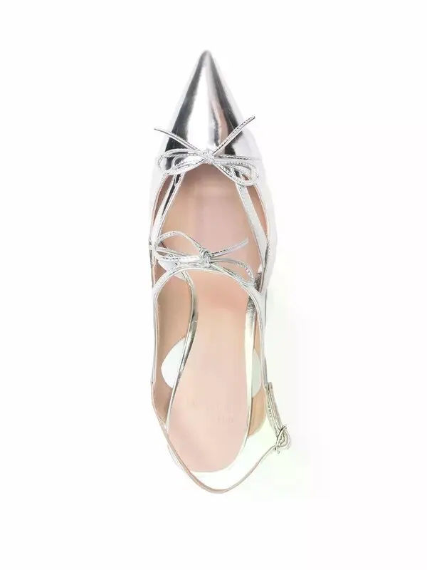 SCAROSSO X Paula Cademartori Cinderella Leather Pumps