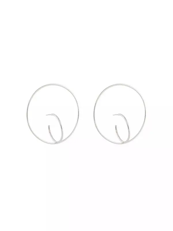 Charlotte Chesnais Double Hoop Earrings - Silver