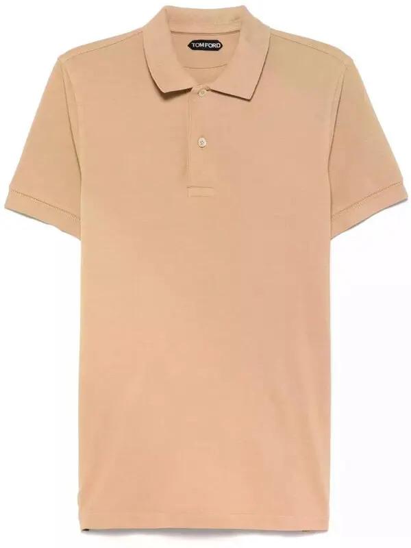 TOM FORD Cotton Polo Shirt - Neutrals
