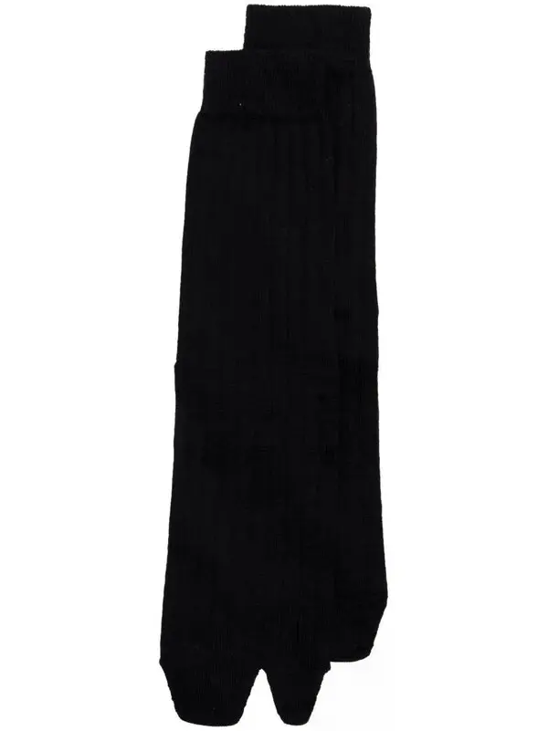 MAISON MARGIELA Tabi Knee-high Socks - Black
