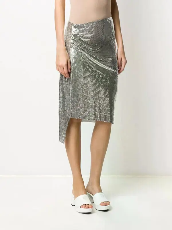 Rabanne Chainmail Ruched Skirt
