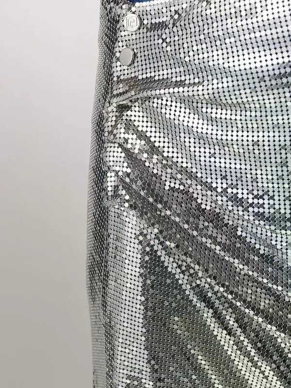Rabanne Chainmail Ruched Skirt