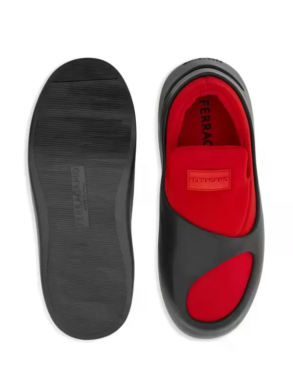 FERRAGAMO Hybrid Logo-patch Panelled Sneakers