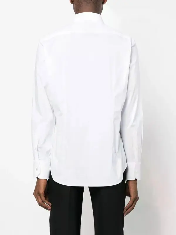 BILLIONAIRE Silver Cut Logo-print Shirt