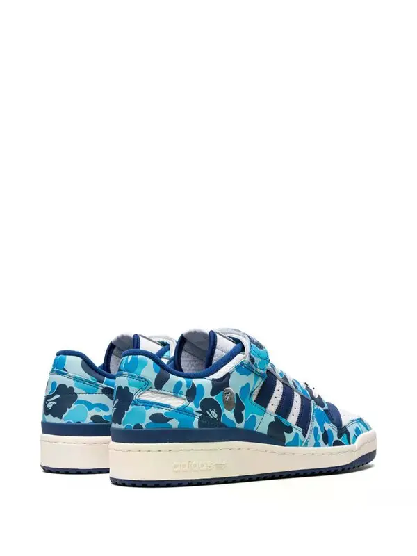 Adidas Forum '84 Low Bape 30th Anniversary Sneakers - Blue