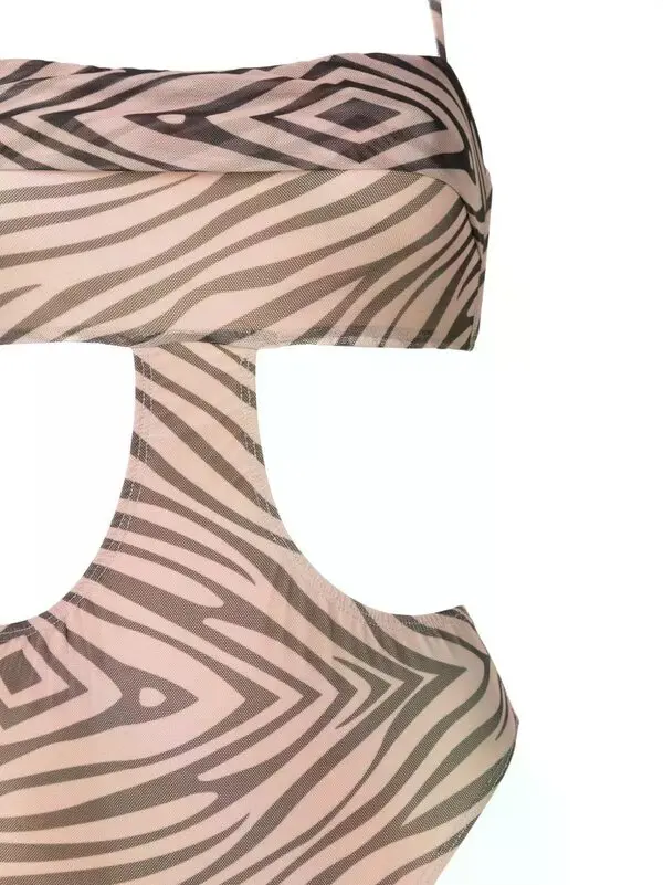 AMIR SLAMA Animal-pattern Swimsuit