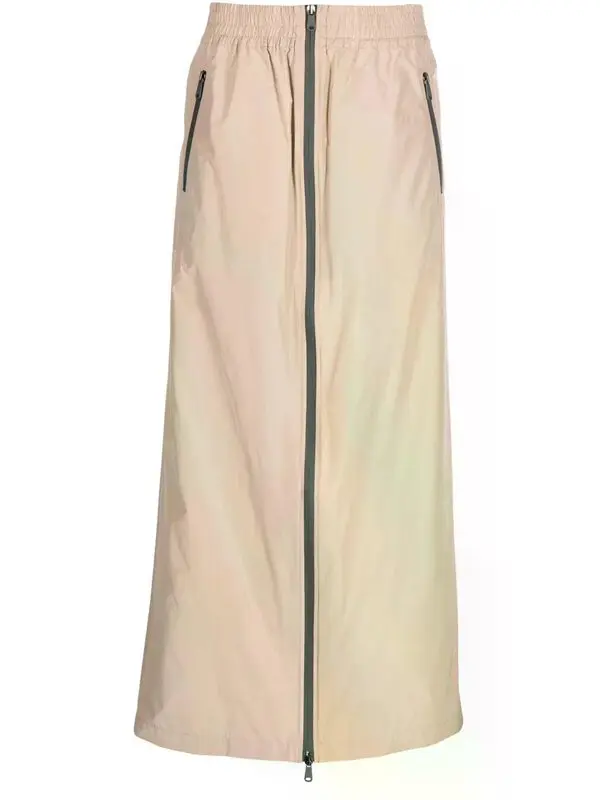 Brunello Cucinelli Two-way Zip-up Maxi Skirt - Neutrals