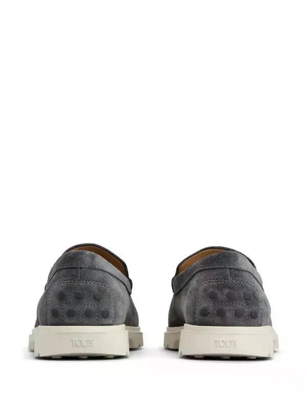 TOD'S Logo-debossed Suede Loafers