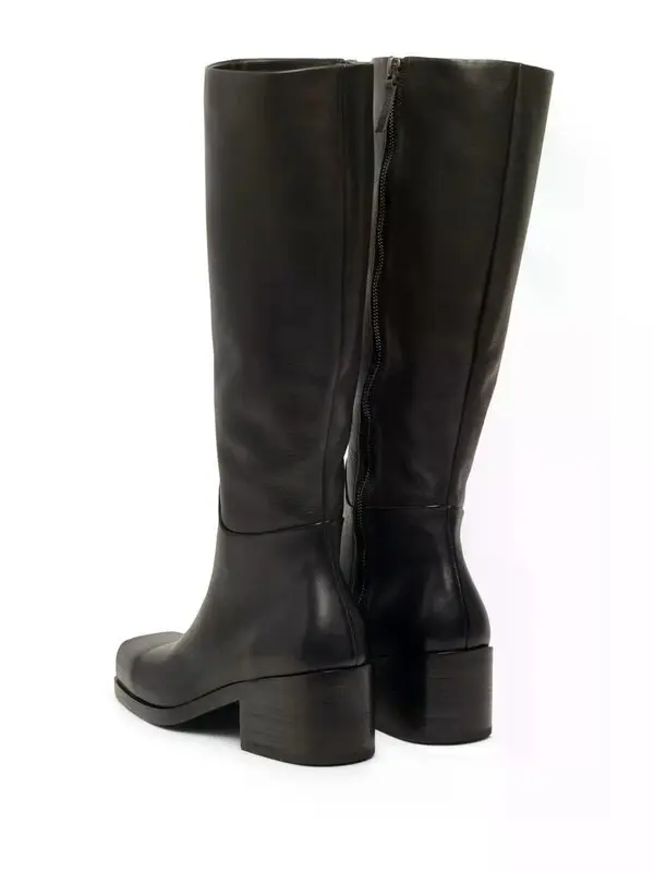 Marsèll Cassello Square-toe Leather Knee-high Boots