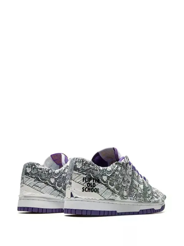 Nike Dunk Low "flip The School" Sneakers - Grey