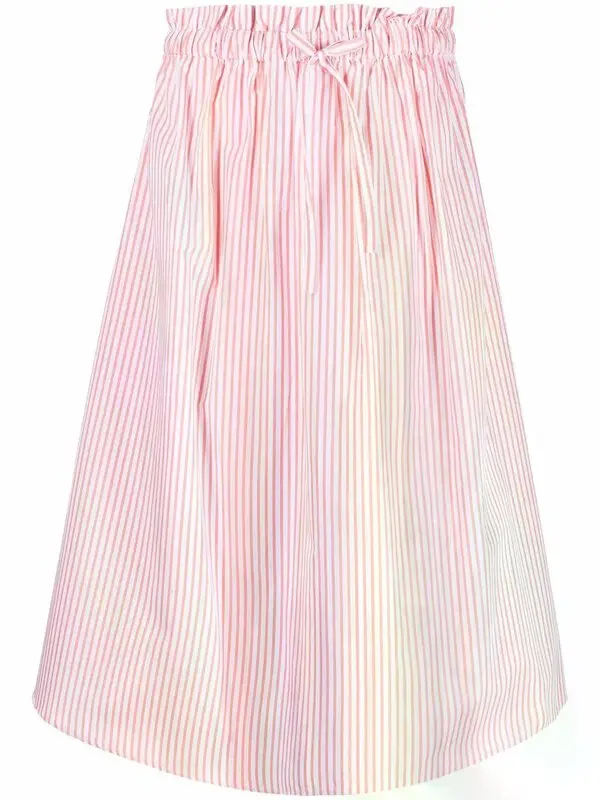Woolrich Striped Poplin Skirt