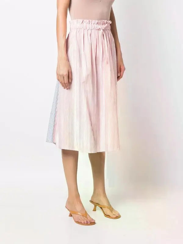 Woolrich Striped Poplin Skirt